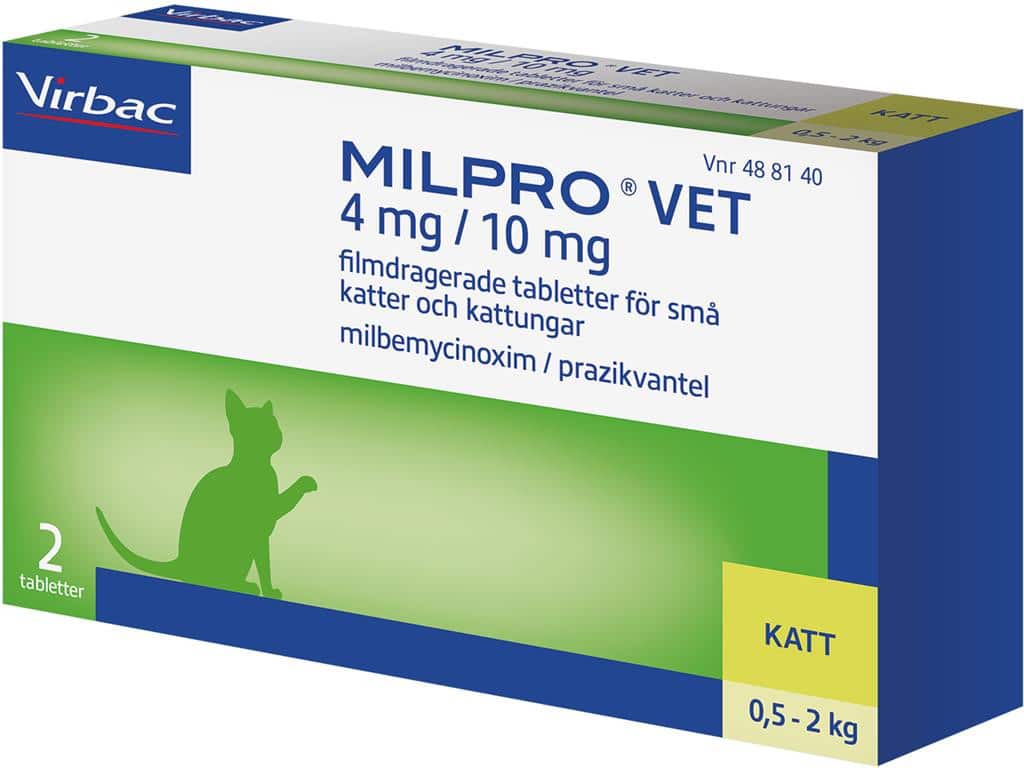Milpro vet. Filmdragerad tablett 4 mg/10 mg, till Kattungar - 2 ...
