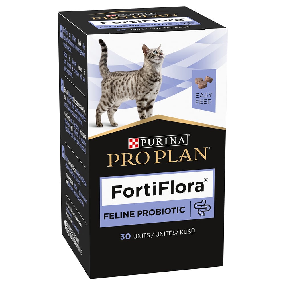 Purina Pro Plan Fortiflora Feline Probiotic tuggtärningar - 15 g (30 st ...