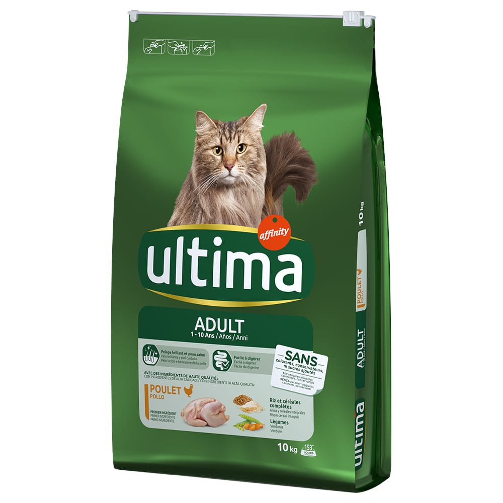 Köp Ultima Cat Adult Chicken - 10 kg - Jämför pris - Kattly.se