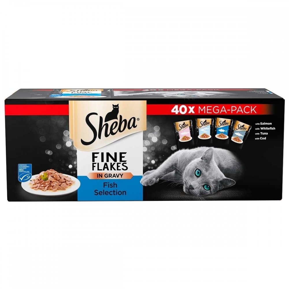 Köp Sheba Fine Flakes Fish Menu 40x85 g (40x85g) - Kattly.se