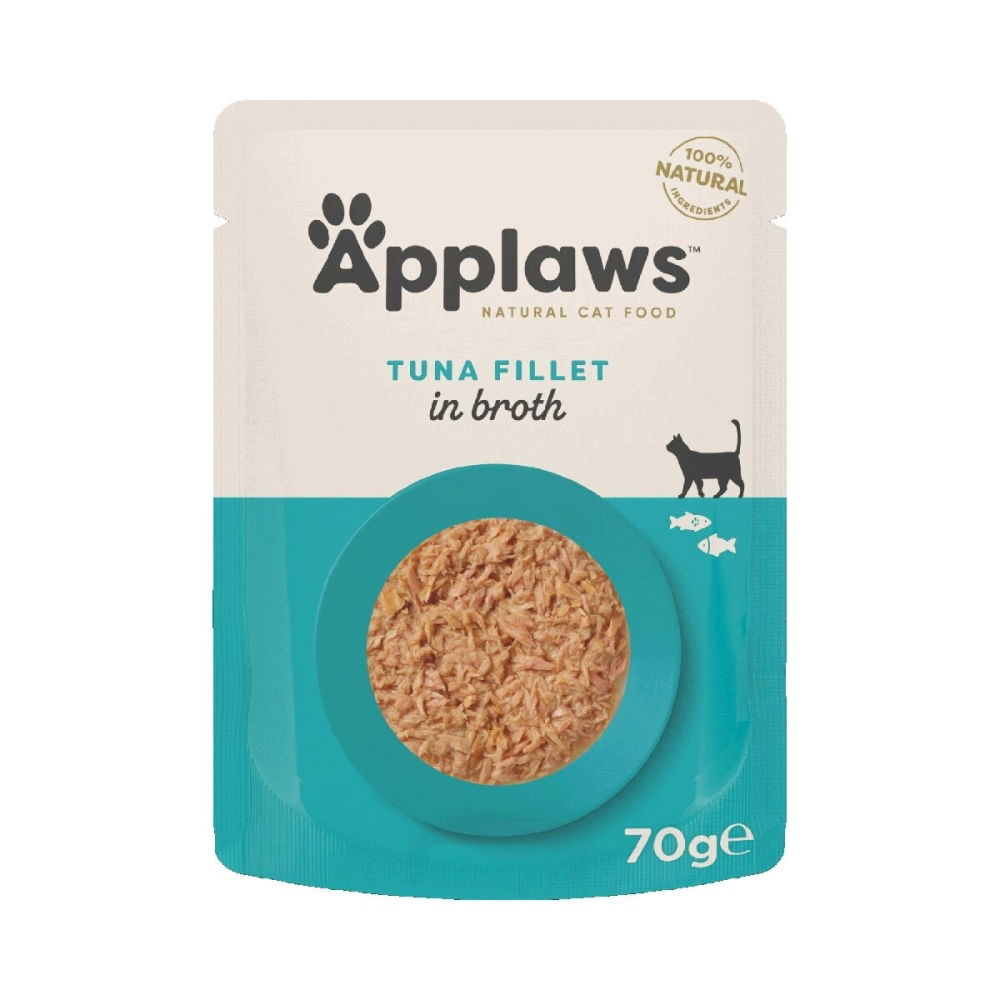 Köp Applaws Tuna Fillet in Broth 70 g - Jämför pris - Kattly.se